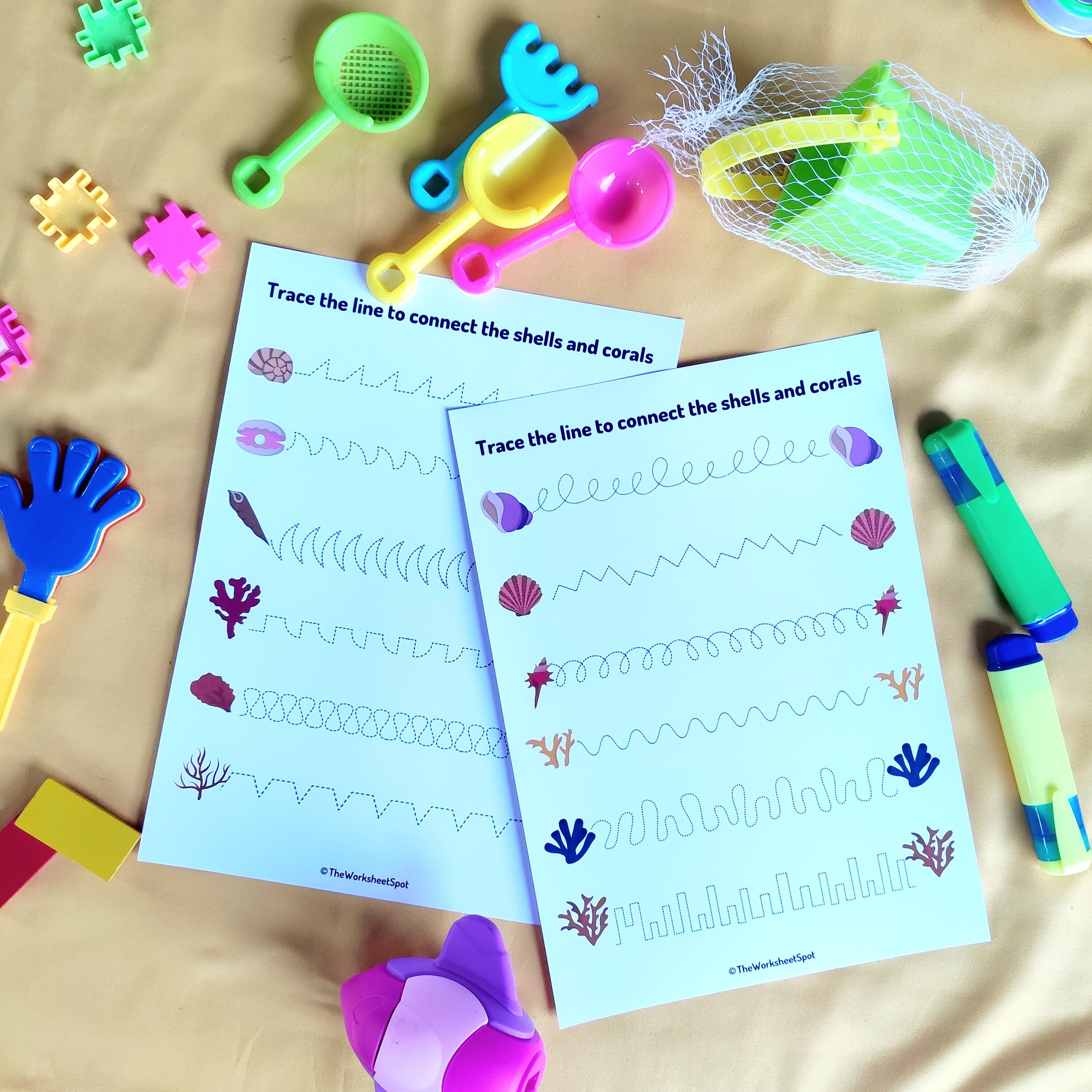 Tracing-shells-digital Download Matching Activity Matching Game Pen ...