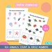 Sea Animals – Count and Circle Digital Download Counting Worksheet Math ...