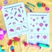 Sea Shells Count and Circle Digital Download Counting Worksheet Math ...