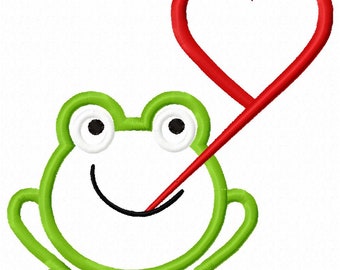 Frog applique | Etsy