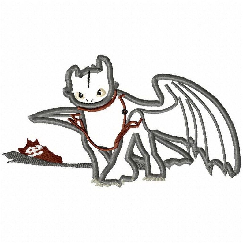 Toothless Applique Embroidery Design Instant Download - Etsy Sweden