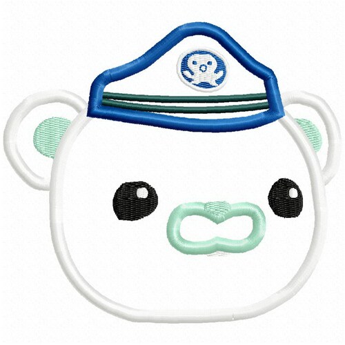 Face Octonauts Cat Applique Embroidery Design Instant - Etsy