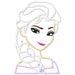 Frozen Elsa 02 Applique Embroidery Design - Instant Download - Etsy