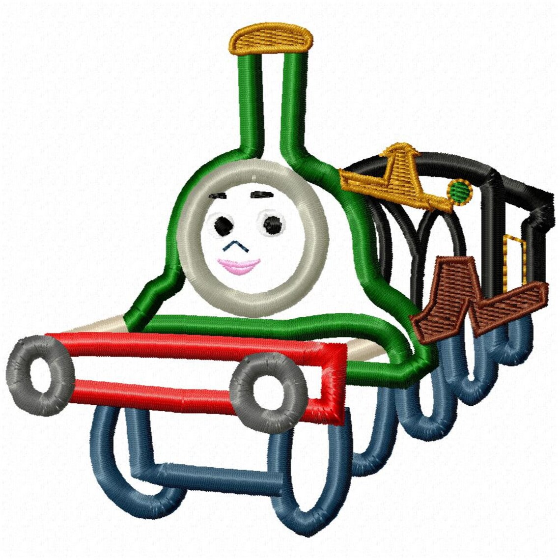 Emily Train Applique Embroidery Design Instant Download - Etsy