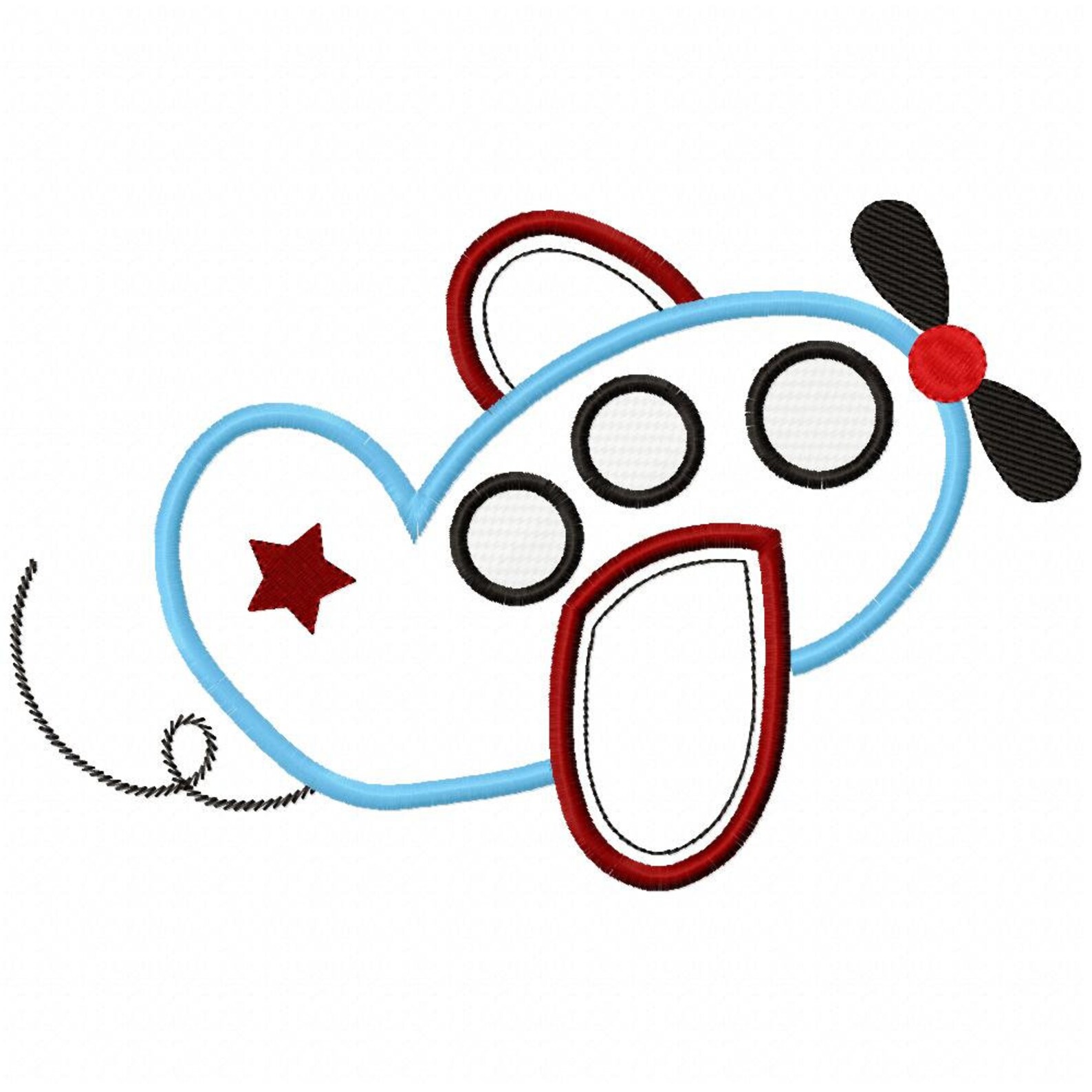Airplane Machine Applique Embroidery Design Instant Download - Etsy