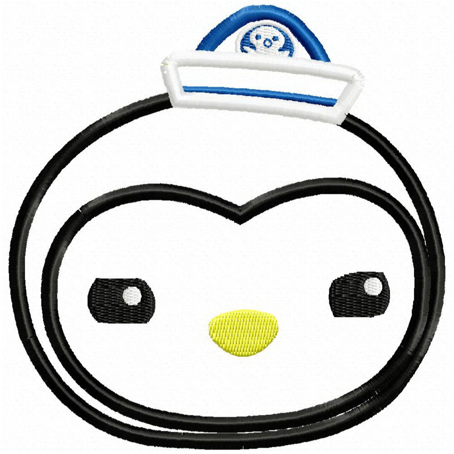 Face Octonauts Penguin Applique Embroidery Design Instant - Etsy