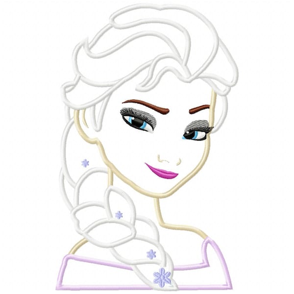 Elsa Applique Design - Etsy