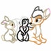 Bambi Applique Embroidery Design Instant Download - Etsy