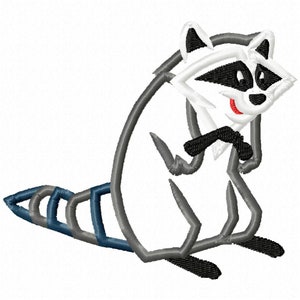 Meeko Applique Embroidery Design - Instant Download - Etsy