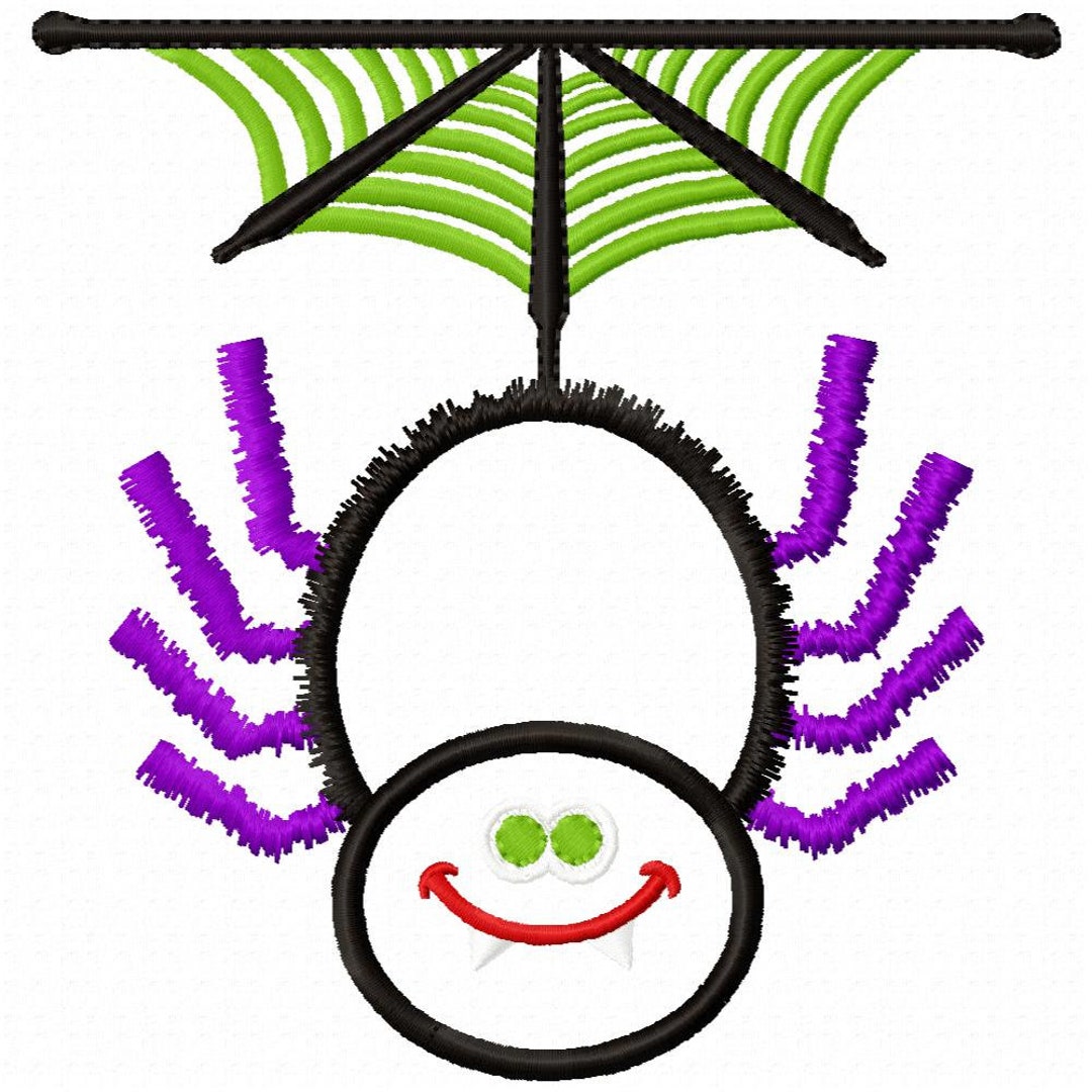 Spider Web Applique Embroidery Design - Instant Download - Etsy
