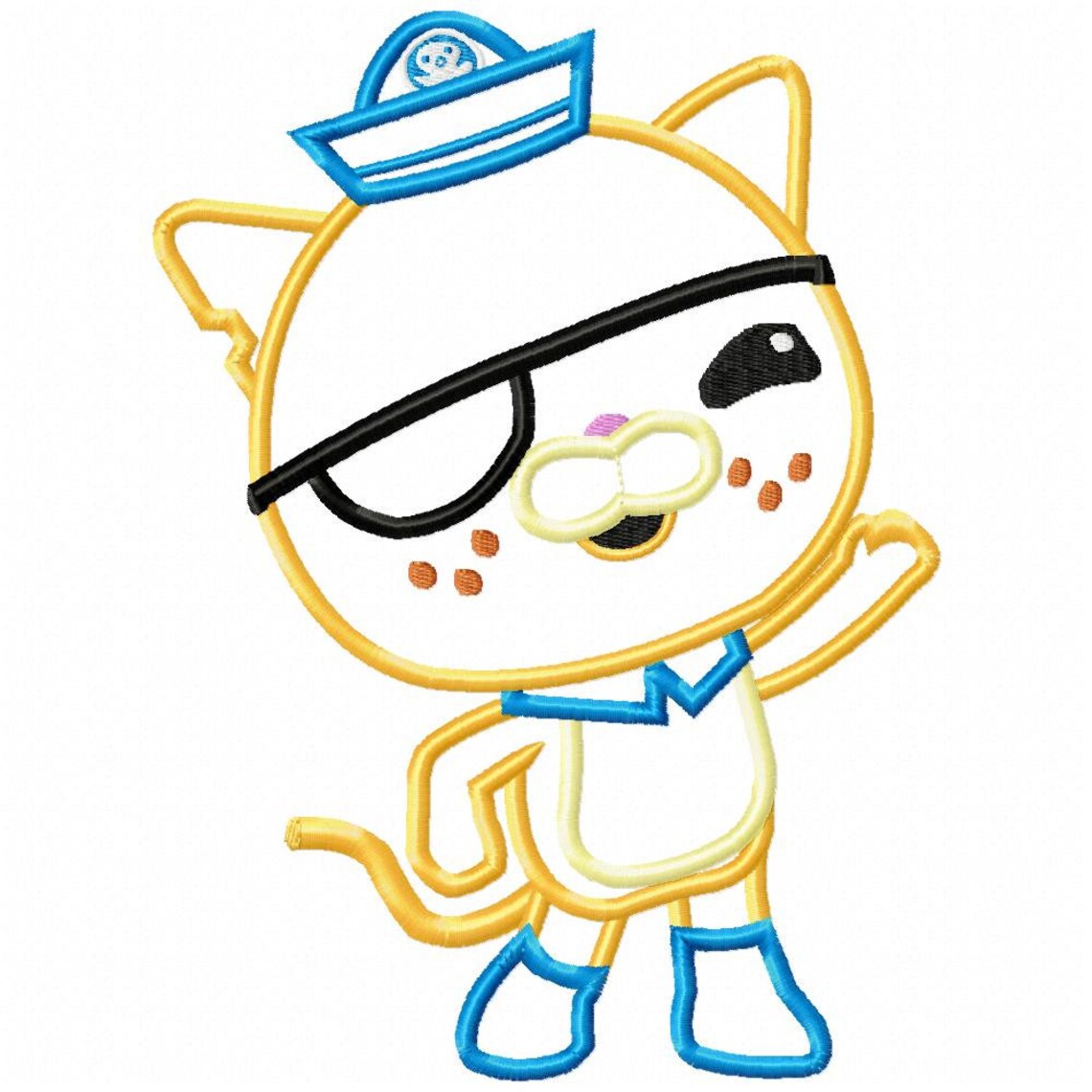 Octonauts Cat Applique Embroidery Design Instant Download - Etsy