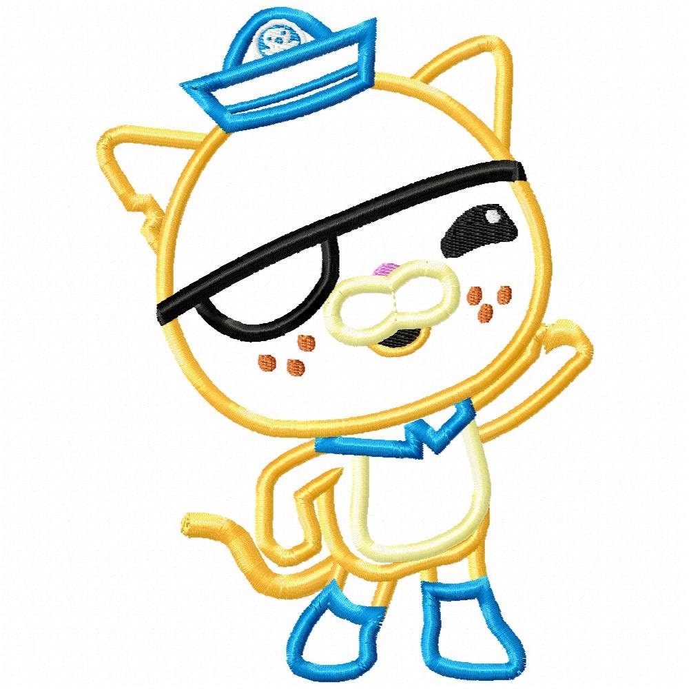 Octonauts Cat Applique Embroidery Design Instant Download - Etsy