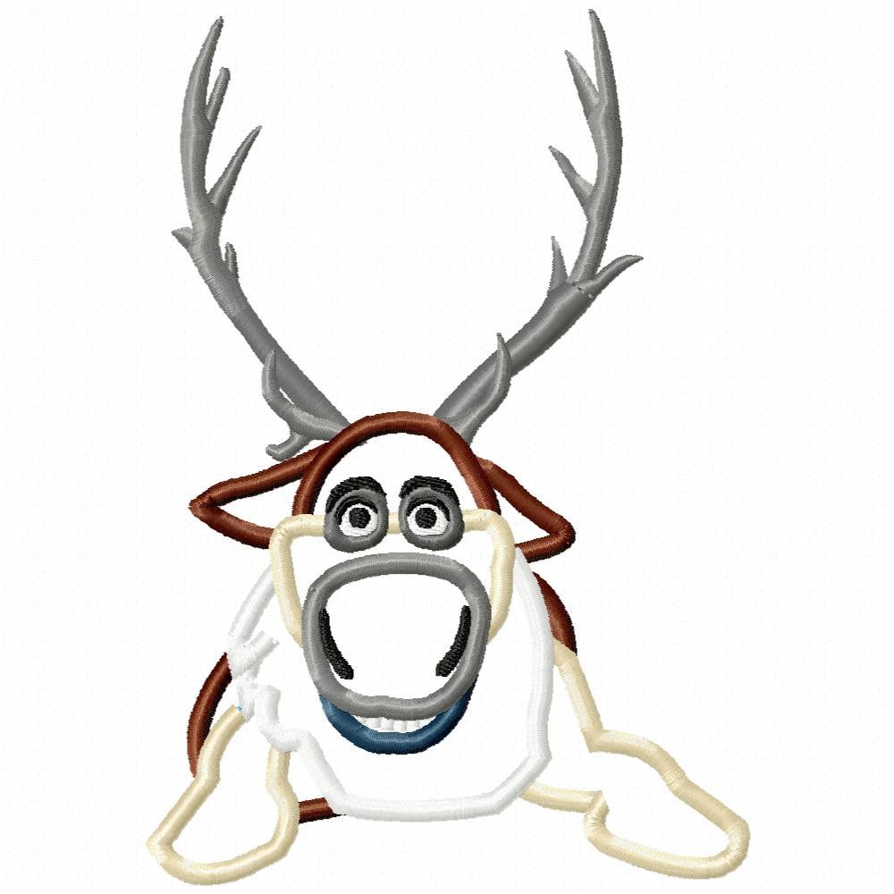 Frozen Sven Applique Embroidery Design Instant Download | Etsy