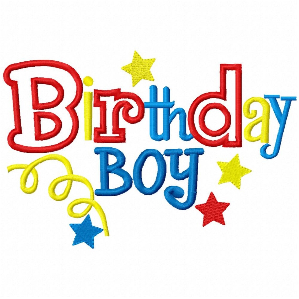 Birthday Boy Applique Embroidery Design Instant Download | Etsy