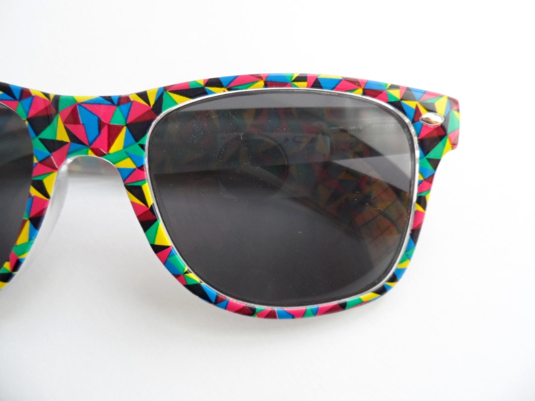 RAINBOW MOSAIC . 3D Print Sunglasses Sun Glasses Suncheaters Shades ...