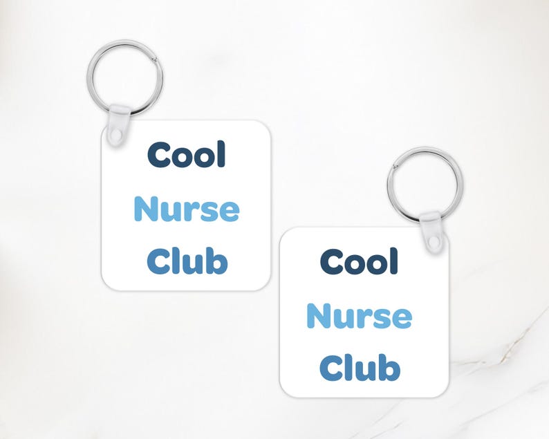 Cool Nurse Club Keyring - Nurse Gift Idea - Nursing Keychain - RN ...