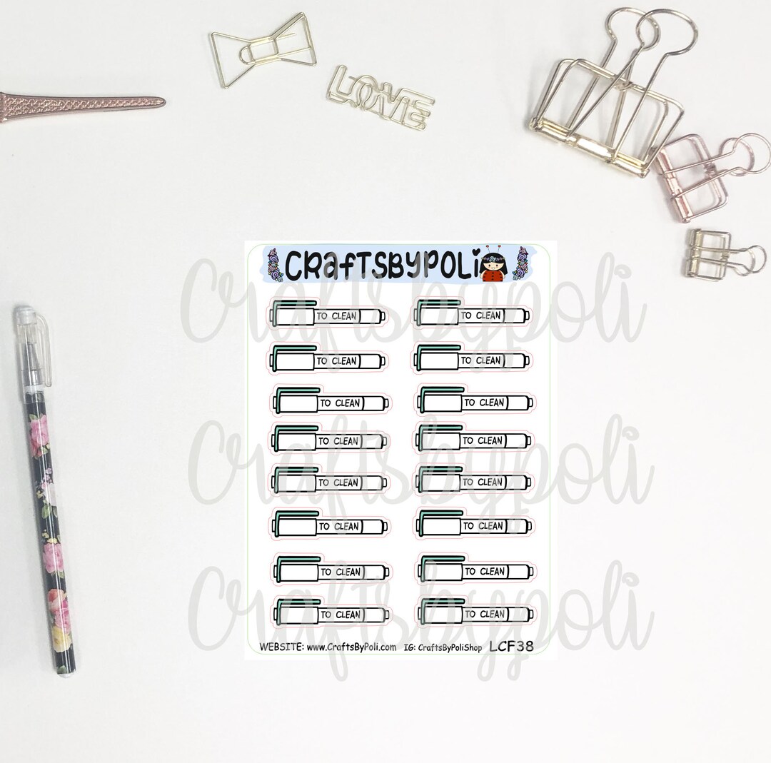 LCF38 to Clean Mildliner Header Sticker | Functional Sticker | Bujo ...