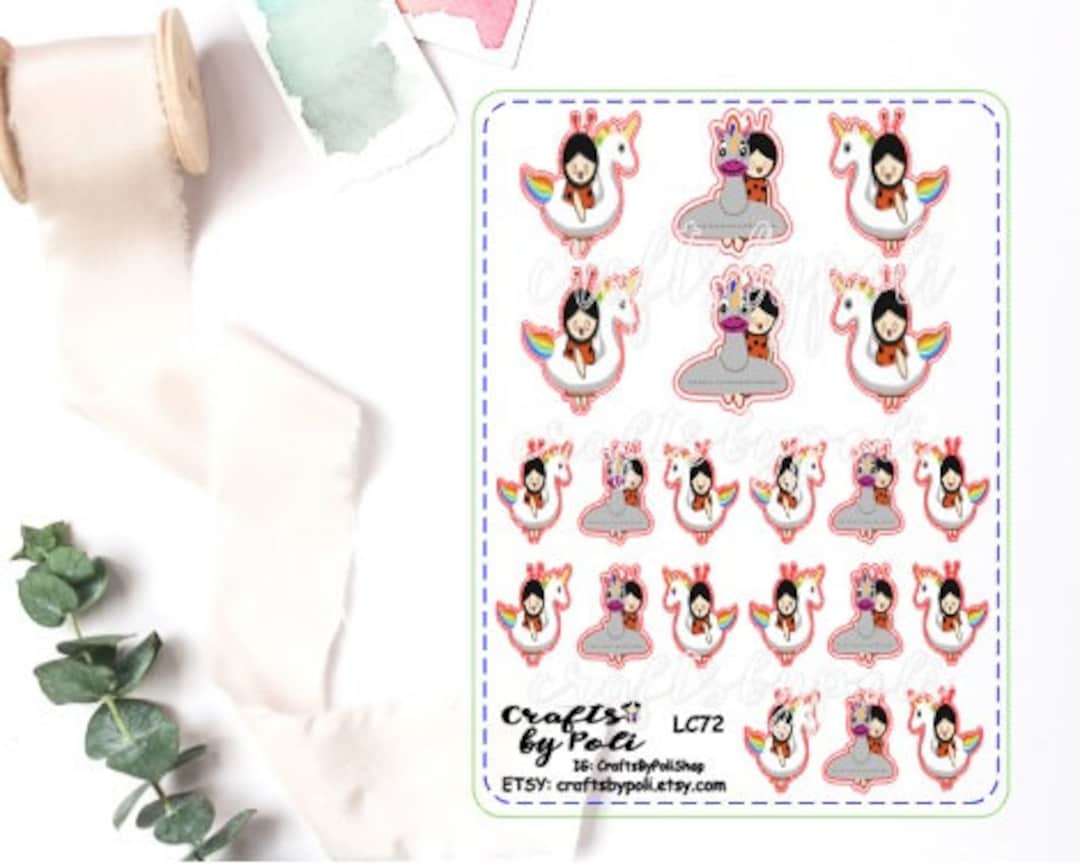 LC72 Loli Unicorn Float Sticker | Unicorn Sticker | Summer Sticker ...
