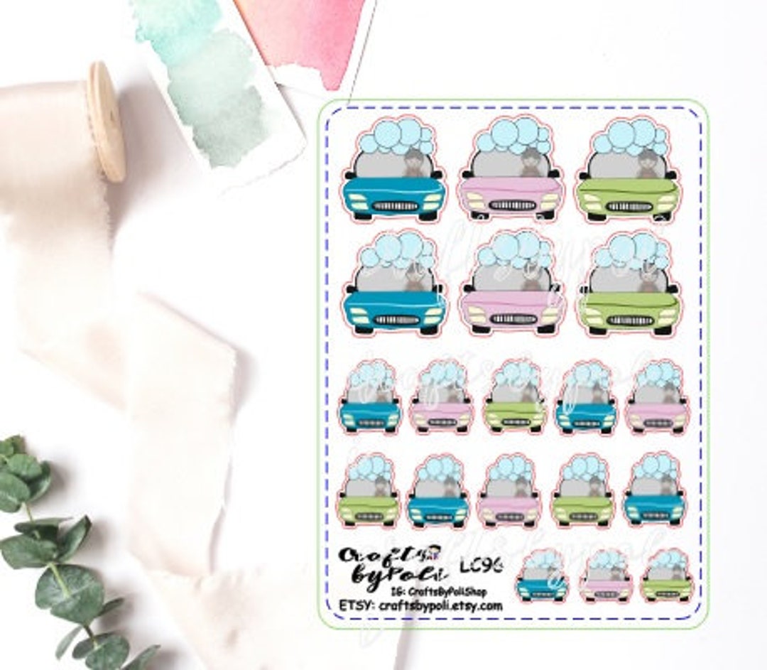 LC96 Loli Car Wash Sticker | Carwash Sticker | Car Sticker | Vehicle ...