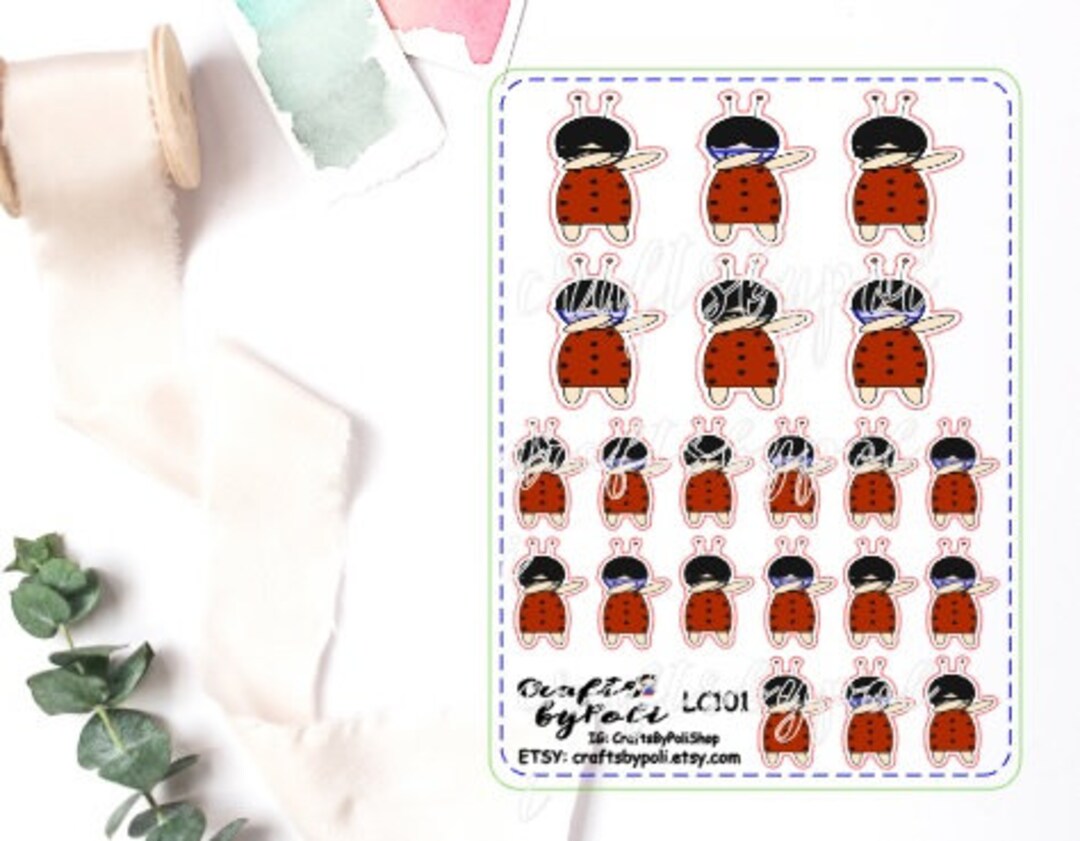 LC101 Loli Dabbing Sticker Dab Sticker Dance Sticker Pose Sticker ...