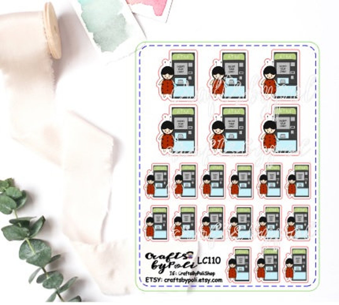 LC110 Loli ATM Sticker | Withdraw Sticker | Deposit Sticker | ATM Money ...