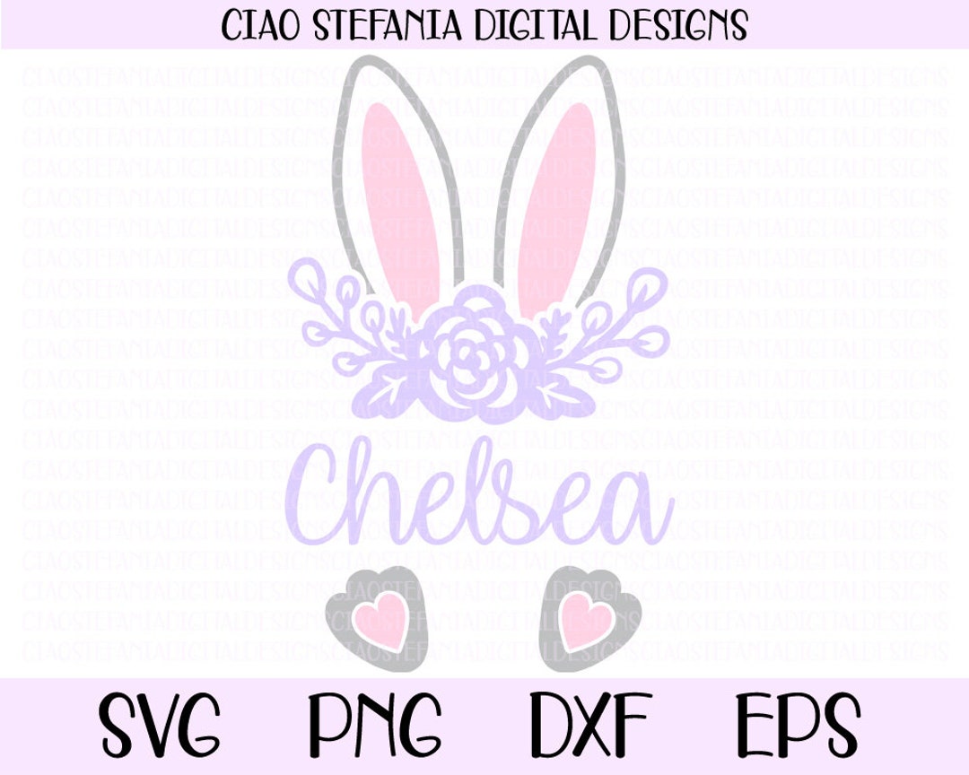 Easter Monogram SVG, Bunny Monogram SVG, Bunny Cut File, Easter Cut ...