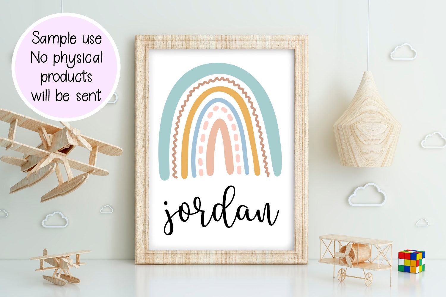 Boho Rainbow Clipart, Modern Rainbow Illustration, Clip Art Bundle ...