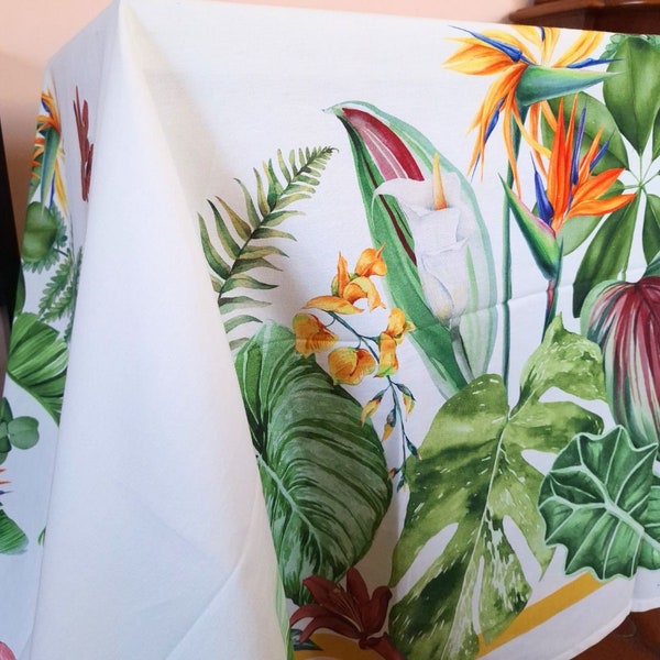Tropical Tablecloth - Etsy