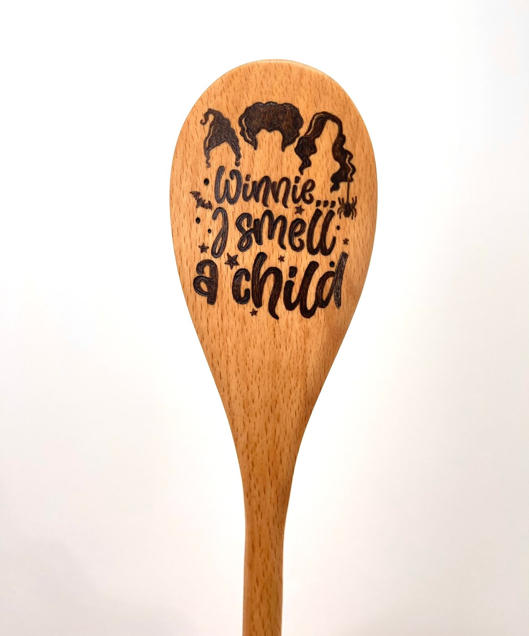 I Smell A Child Hand Burned Wooden Spoon - Etsy