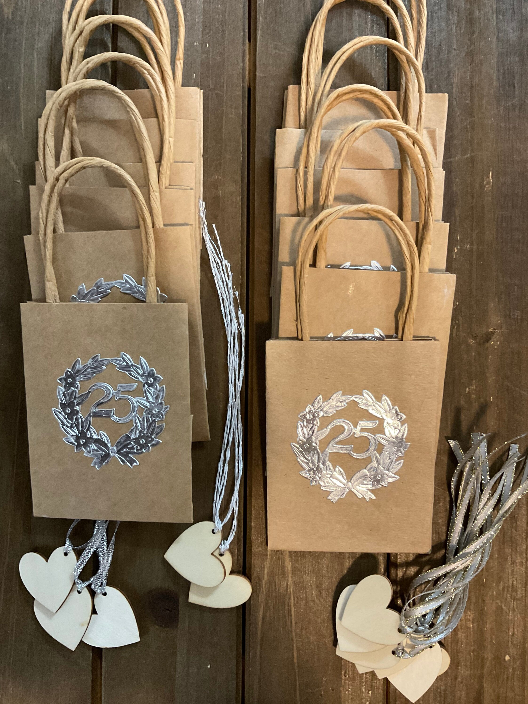 25th Celebration Favor Bags and Tags, Special Gift Bags and Tags - Etsy