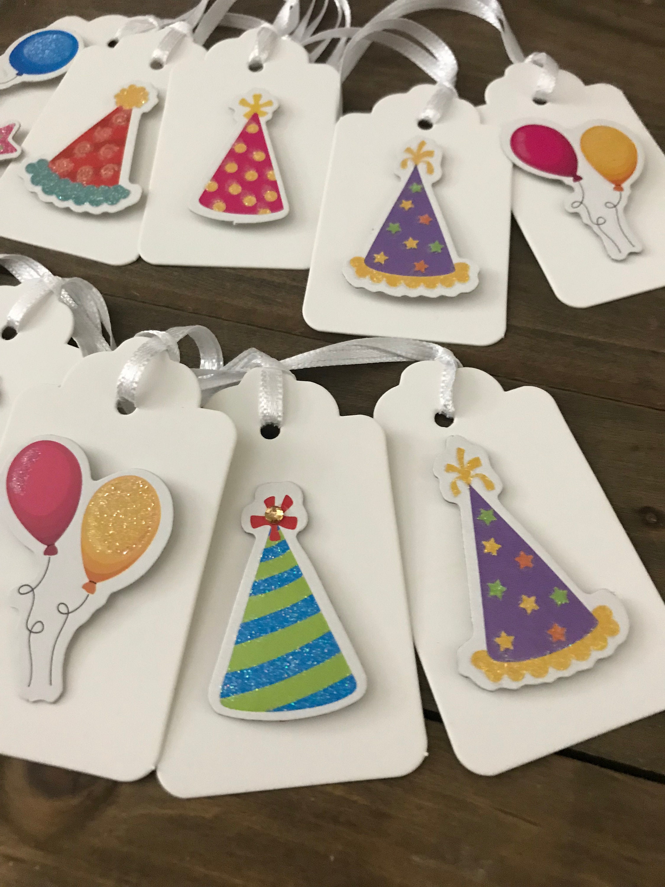 Party Hat Birthday 3D Gift Tags, Banner, Table Top Decor, Family Party ...