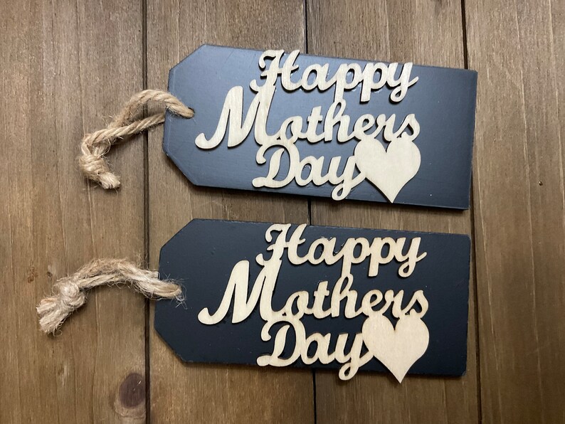 Mother’s Day Wood Gift Tags, Family Party Tags, Table Decor, Banners ...
