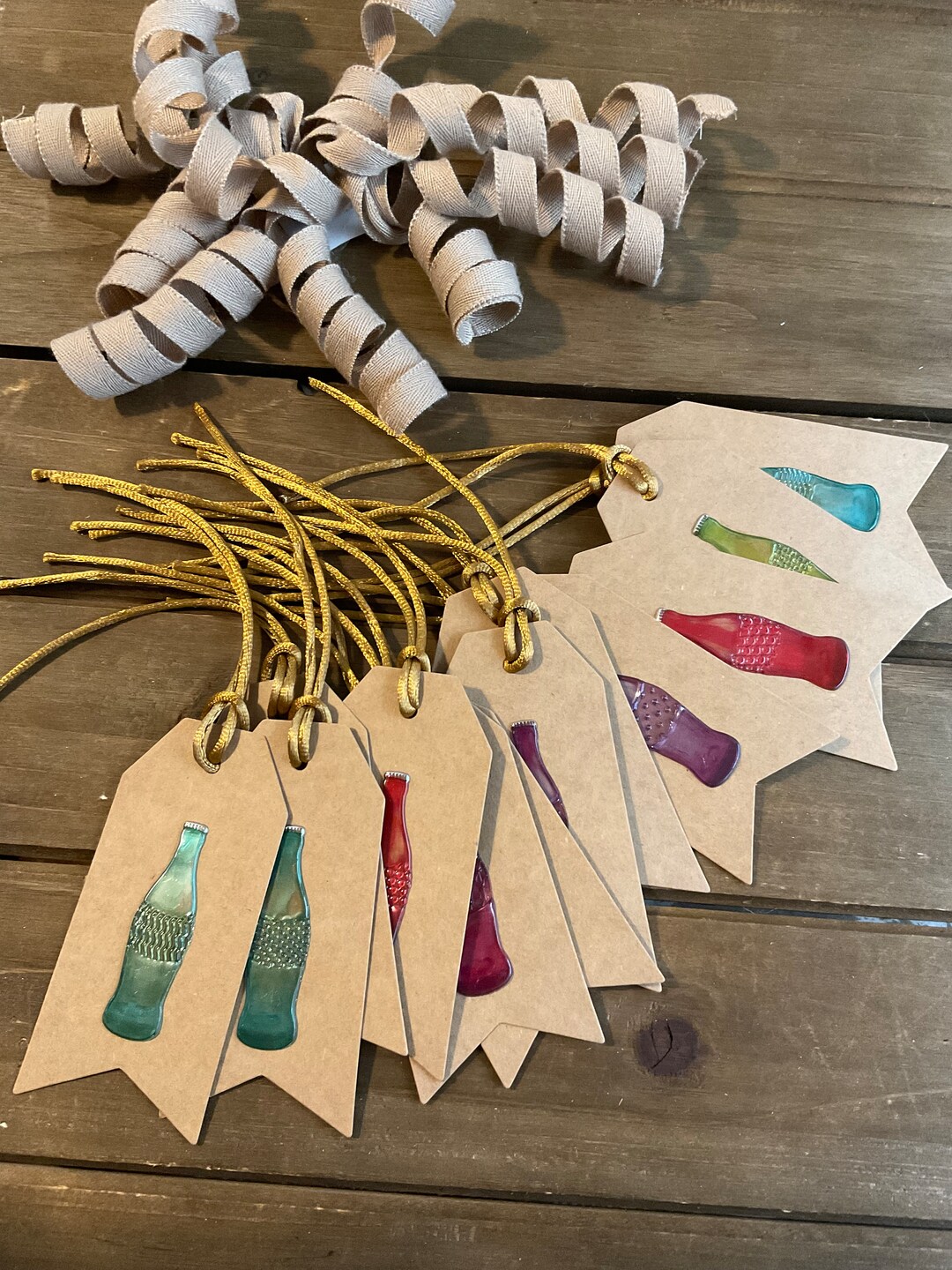 Birthday Bottle Favor Tags, Housewarming, New Job, Bottle Tags, Garden ...