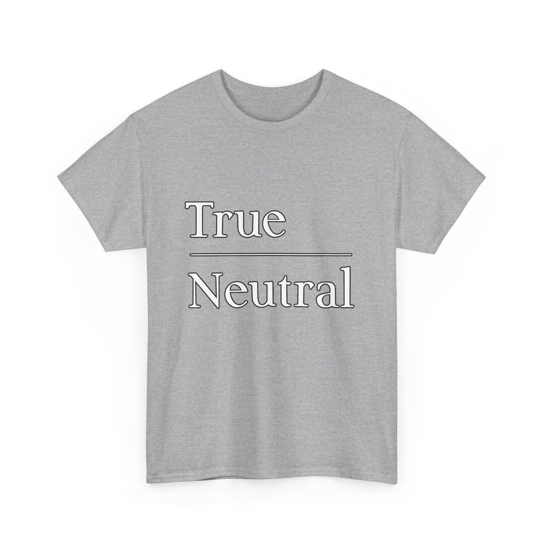 True Neutral Alignment D&D Unisex Cotton T-shirt - Etsy