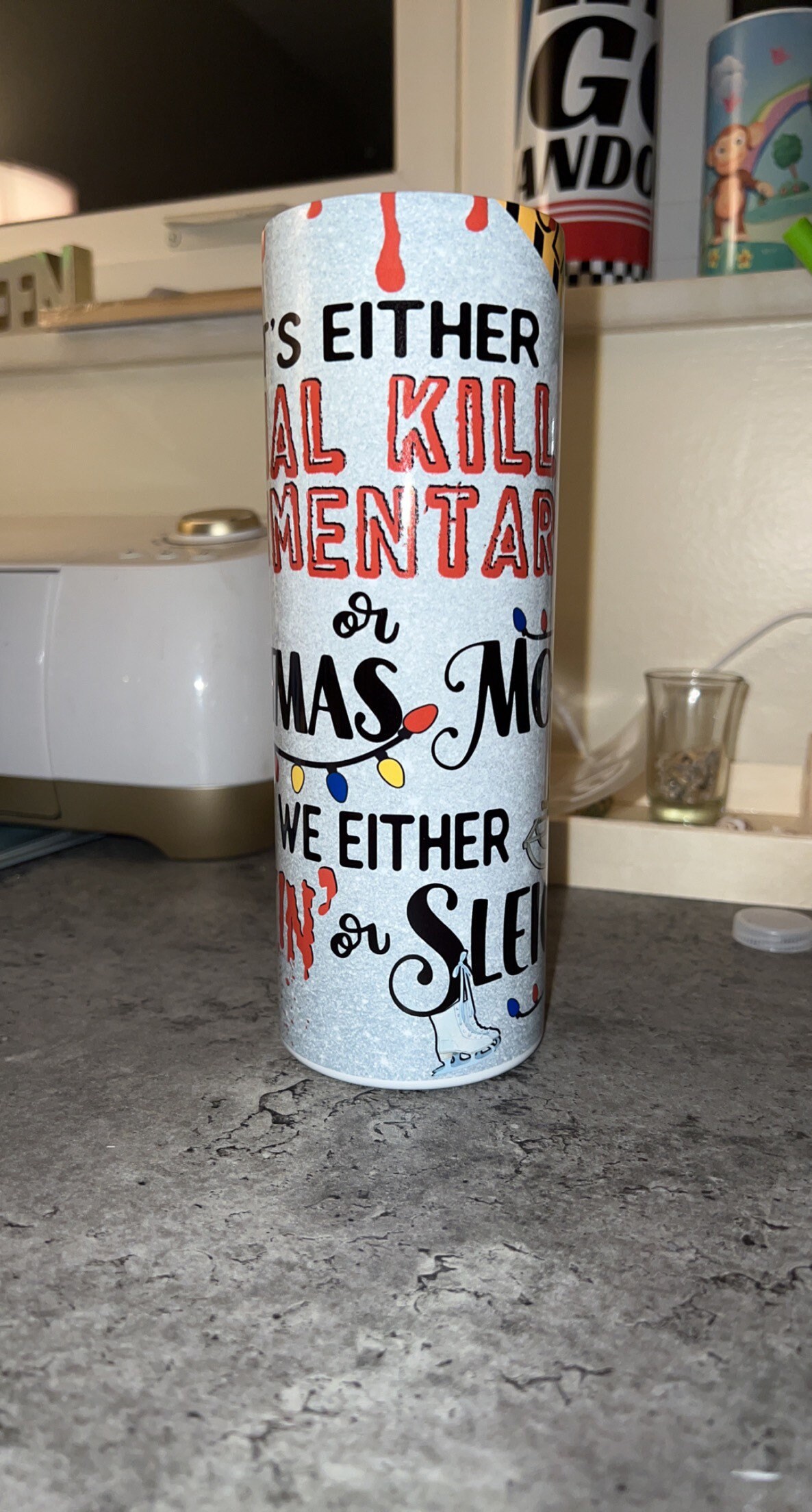 Christmas Slaying Tumbler - Etsy