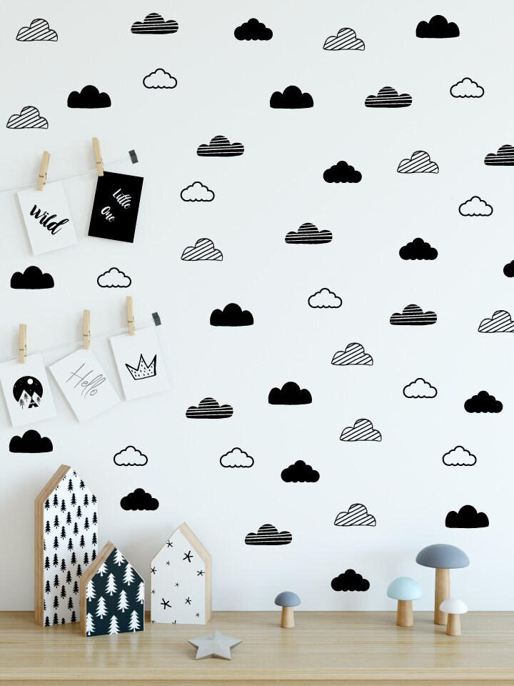 Cloud wall decals for nursery wall decor kids room Cloud | Etsy