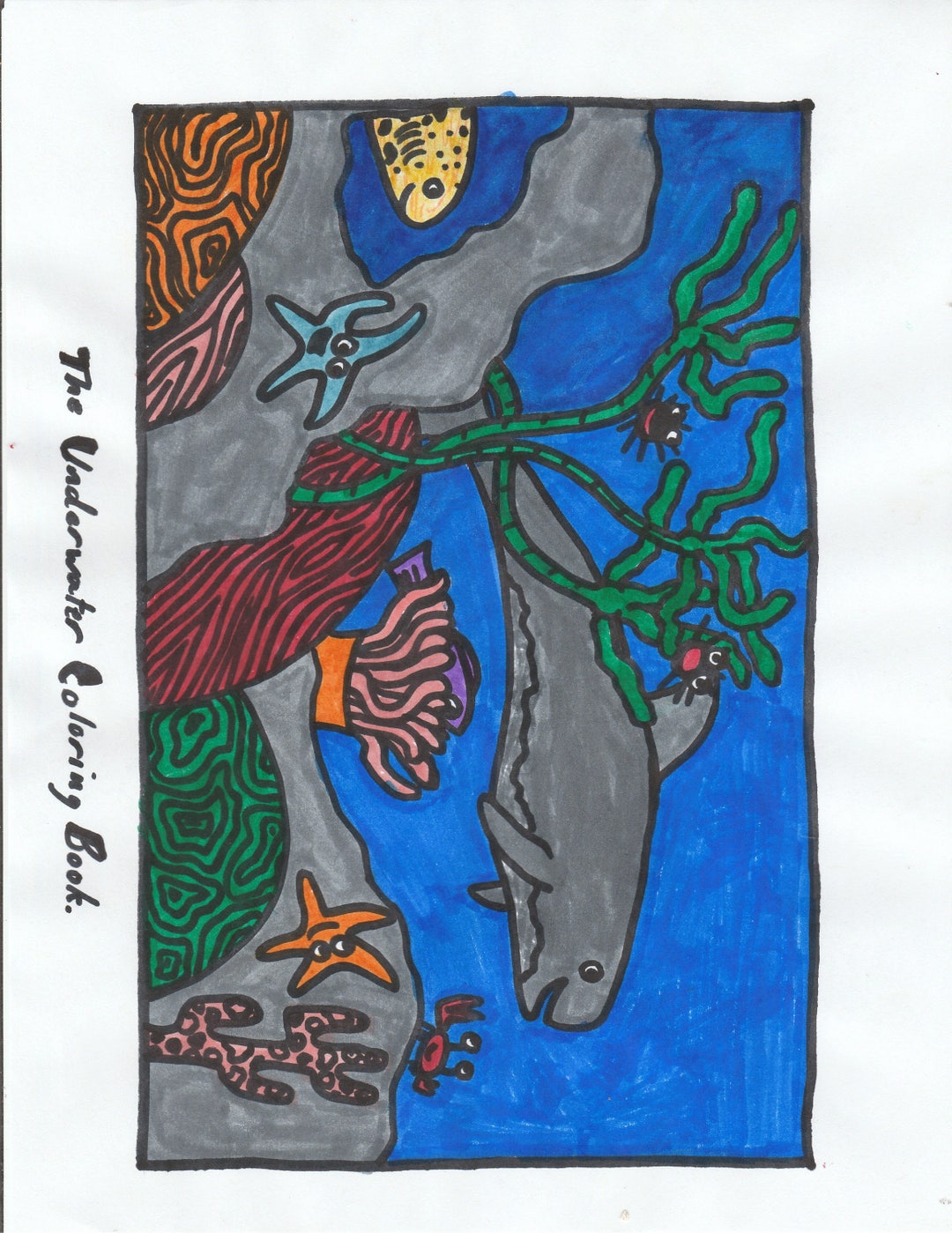 Coloring Book of the Ocean [marker Drawings, Digital Download] - Etsy