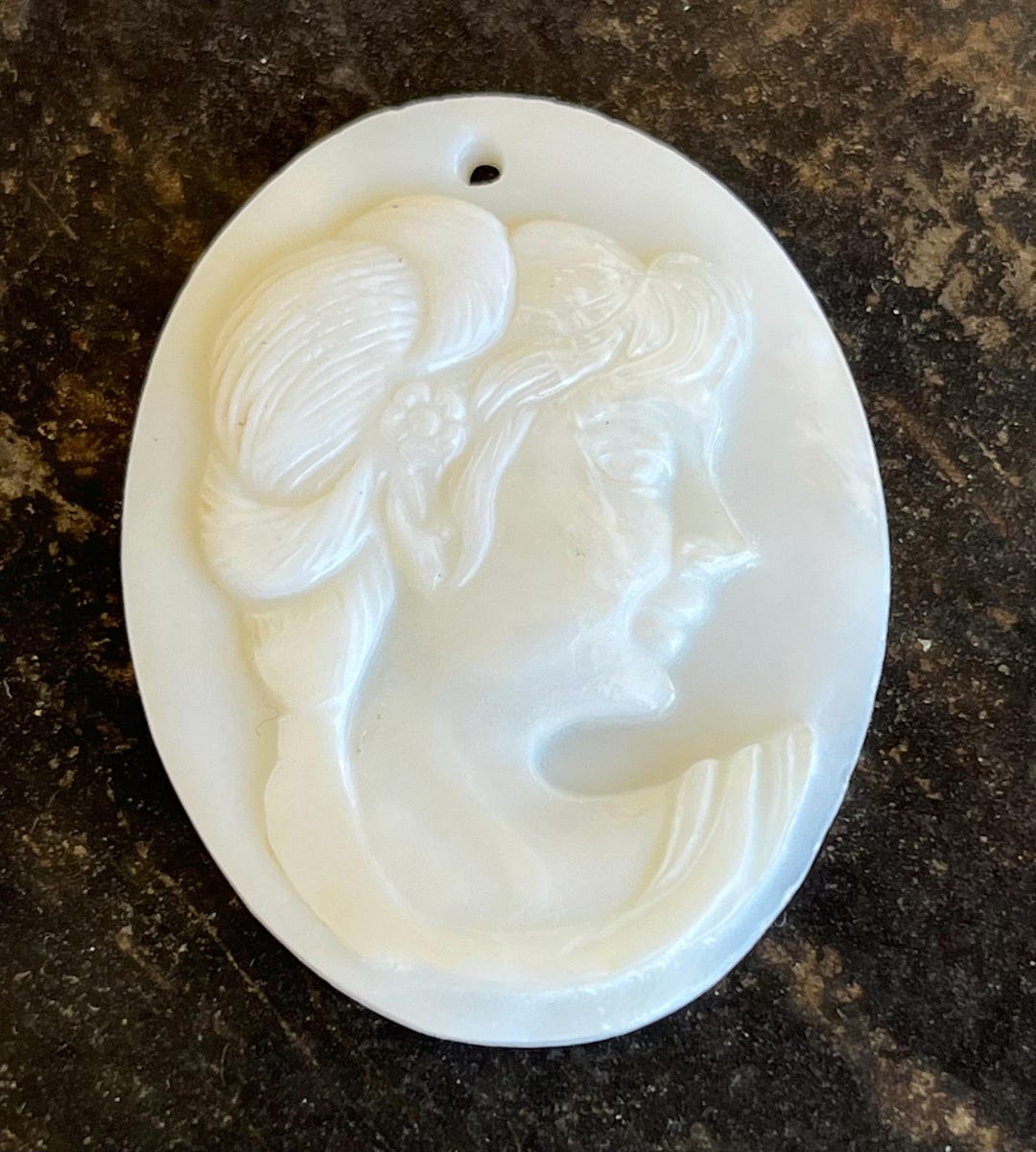 Carved Shell Cameo Pendant - Cameo - Face Silhouette - Women's Face - Etsy