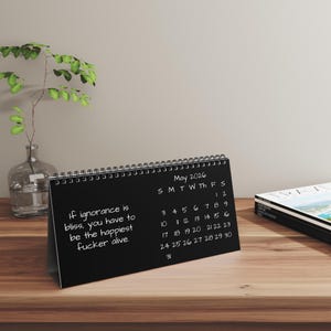 Inappropriate Work Humor Desk Calendar 2026 - Etsy