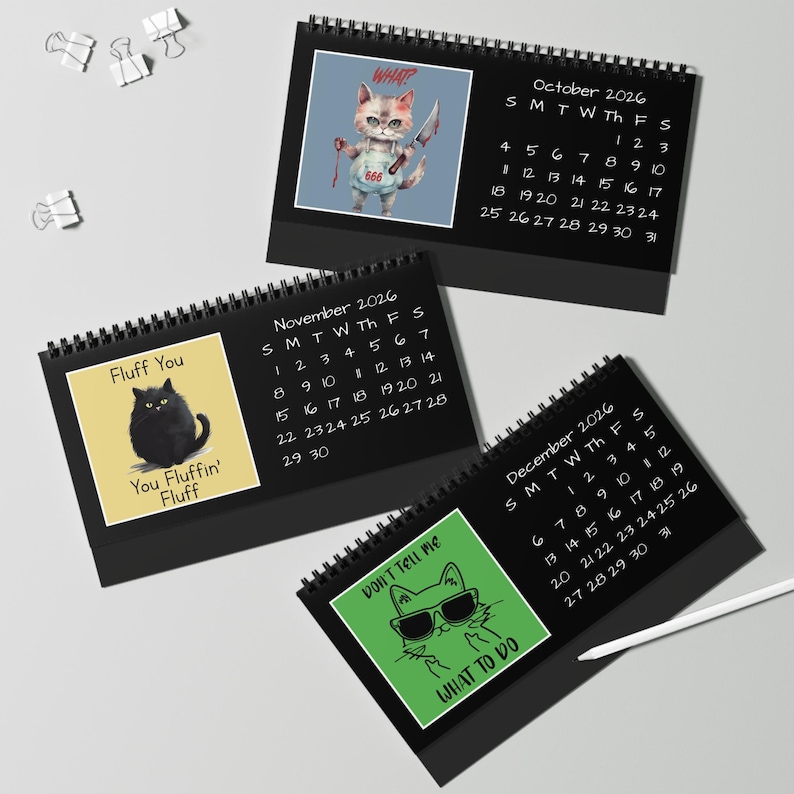 Grumpy Cats With Cattitude 2026 Desk Calendar - Etsy
