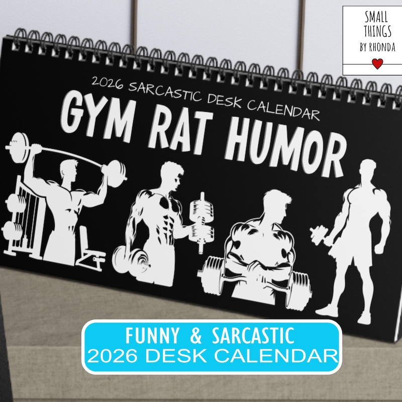 Gym Desk Calendar - Etsy