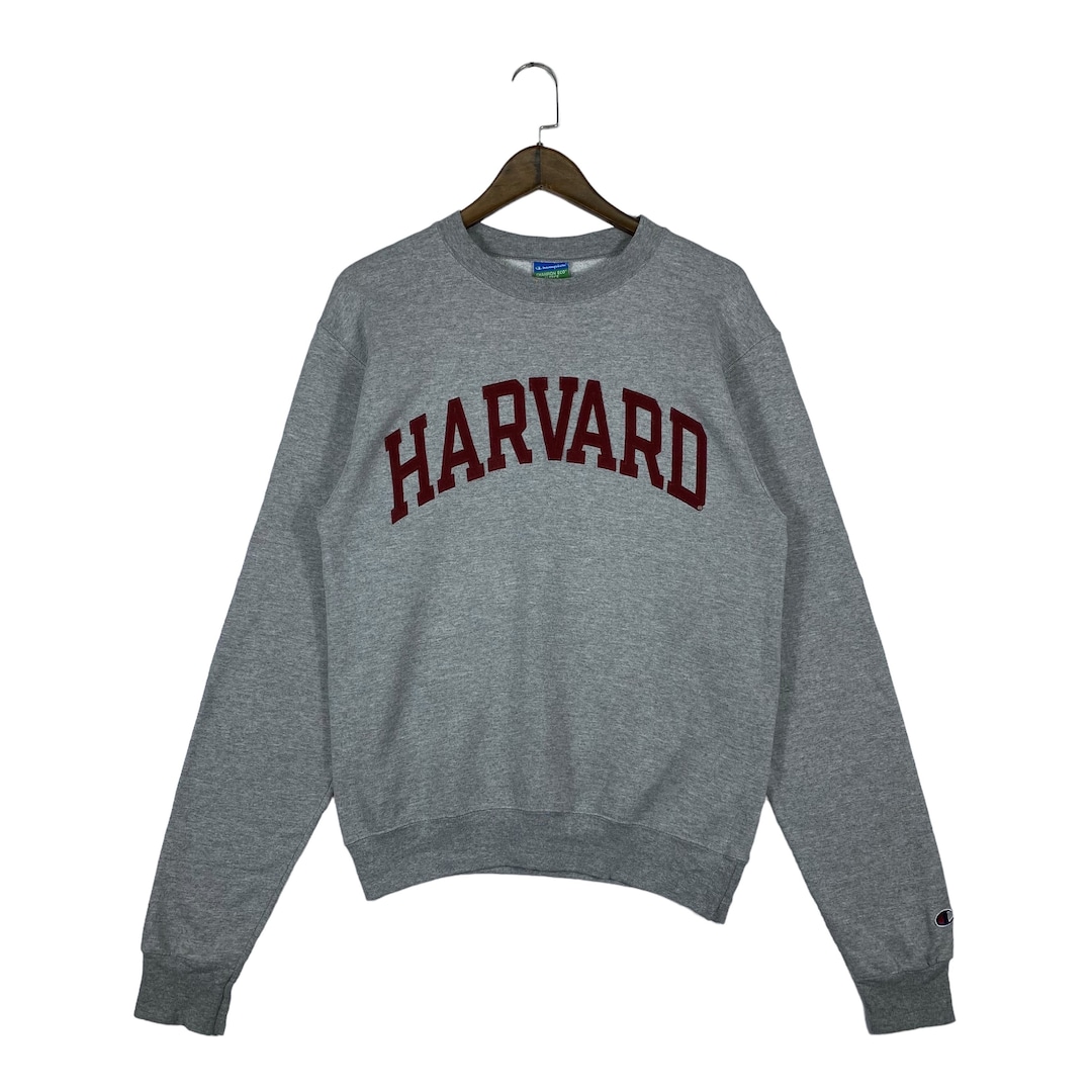 Vintage Champion Harvard University Sweatshirt Made in Grey Pullover ...