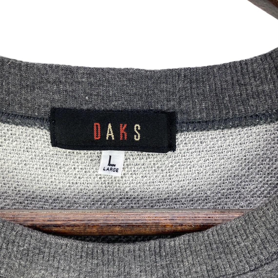 Vintage Daks London Sweatshirt Crewneck Big Logo Embroidery | Etsy