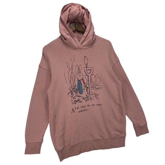Vintage Peter Rabbit Hoodie Sweater Red Big Logo Pull… - Gem