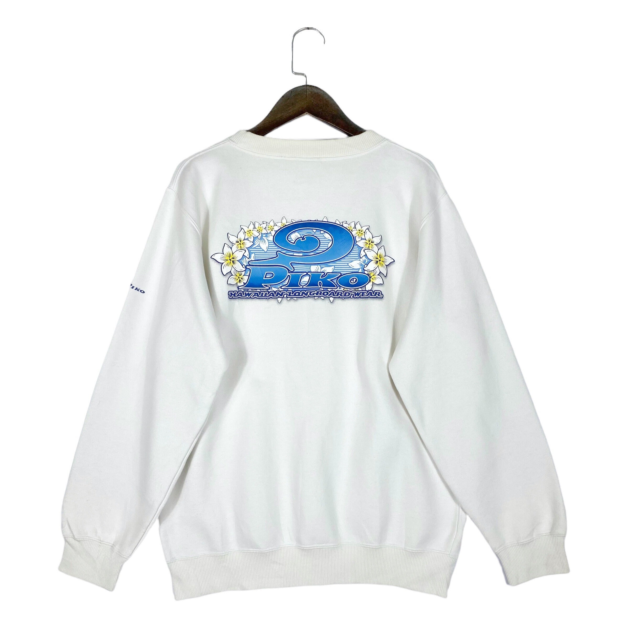 Vintage Piko Hawaiian Longboard Wave Sweatshirt Crewneck Orange Pullover Jumper Size L - Etsy