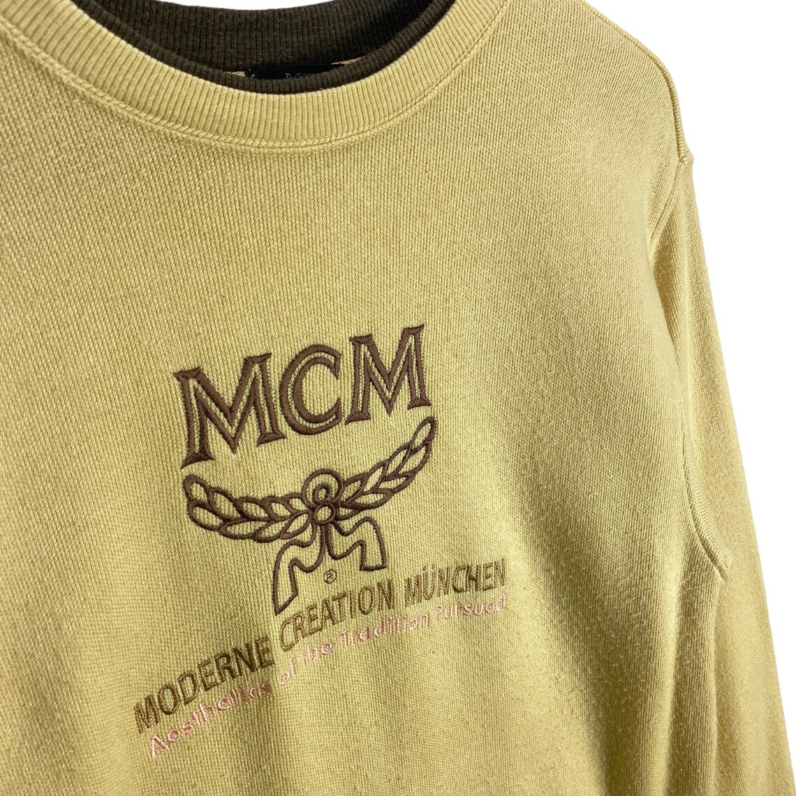 Vintage MCM OTC Sweatshirt Crewneck Embroidery Big Logo Made in Japan ...