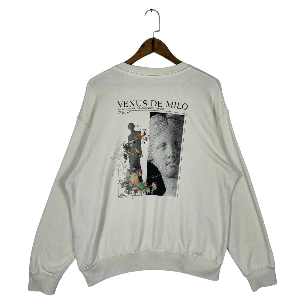 Vintage Venus De Milo Uniqlo Sweatshirt Crewneck Beige Big Pullover ...