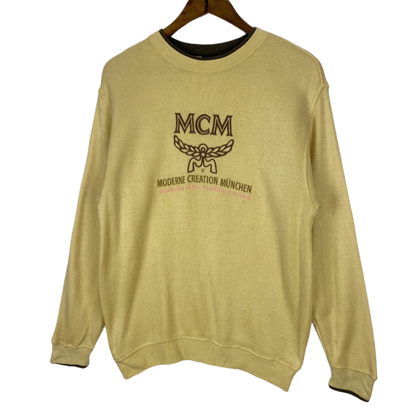 Vintage MCM OTC Sweatshirt Crewneck Embroidery Big Logo Made in Japan ...