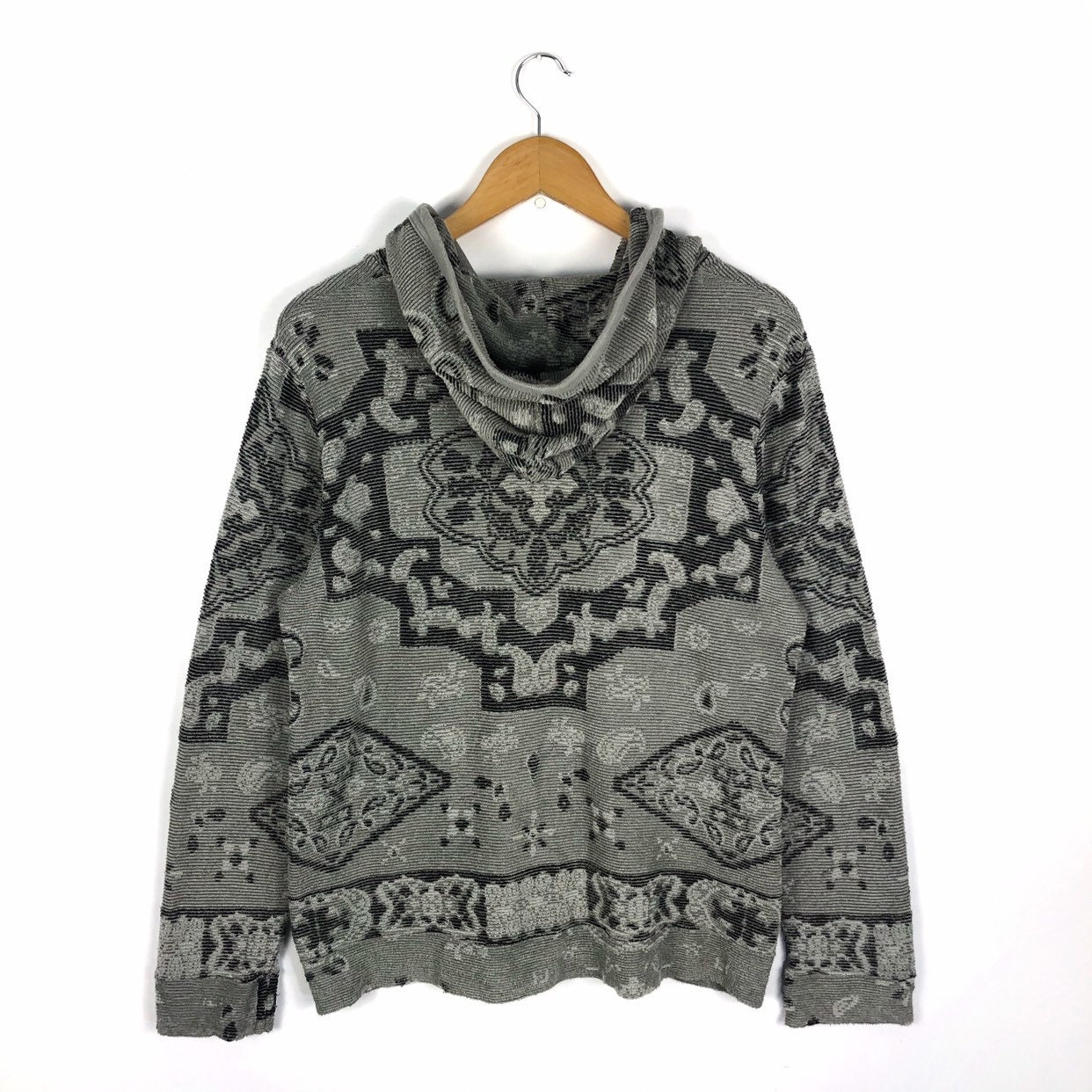 Vintage Gypsy & Sons Bandana Hoodie Zip up Japanese Pattern - Etsy