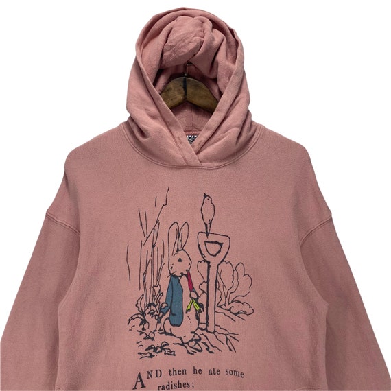Vintage Peter Rabbit Hoodie Sweater Red Big Logo Pull… - Gem